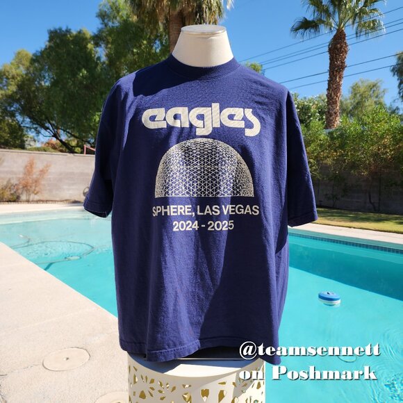 Eagles | Shirts | Eagles Sphere Shirt Xl Navy Blue Live At Sphere ...